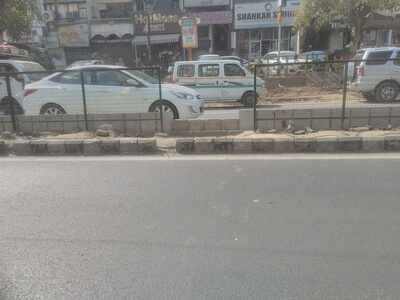 Increasing the height of central verge - Times of India