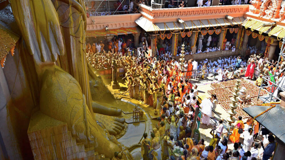Mahamastakabhisheka of Lord Bahubali at Shravanabelagola | The Times of ...