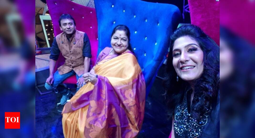 Veteran singer KS Chitra visits the sets of Super Singer - Times of India