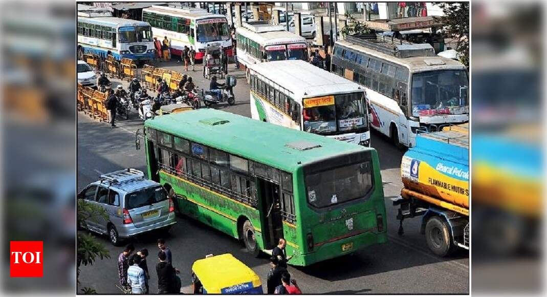 Jaipur Traffic Problem: Chaos at crossings: Roadways buses, taxis big ...