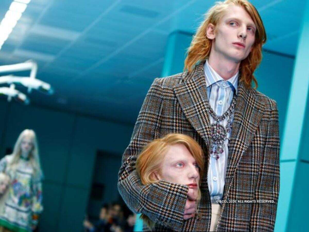 Models walk the ramp in the most spooky way