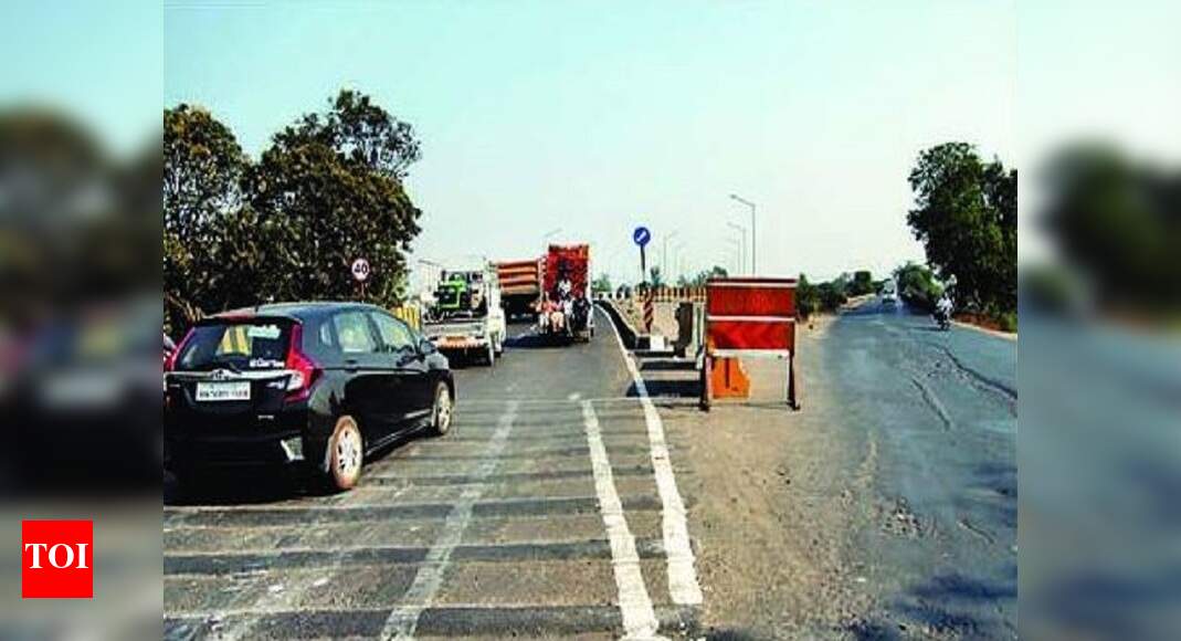 Newly constructed bridge on Pune highway opened for one-way traffic ...