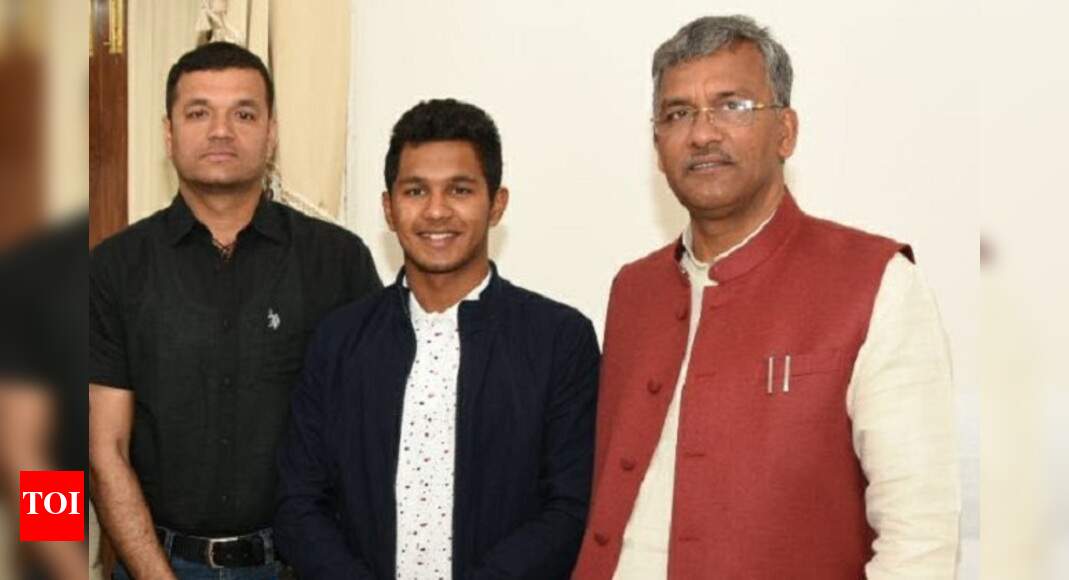 Uttarakhand CM honours Aryan Juyal, U-19 cricketer from the state ...