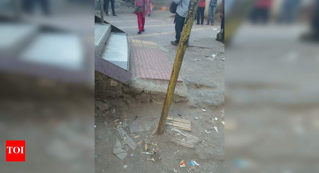 The shoddy work - Times of India