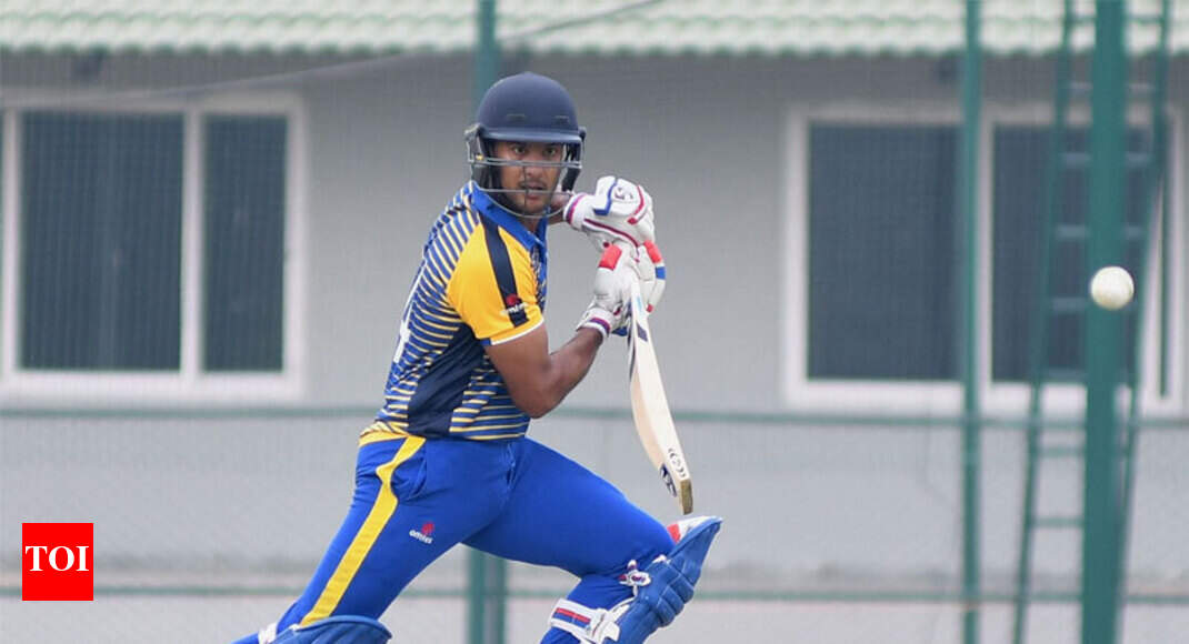 Heavy scorer Mayank Agarwal made to play the waiting game | Cricket ...