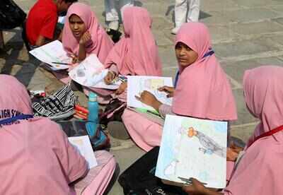 Students portray their ideas in RSC drawing competition | Nagpur News ...