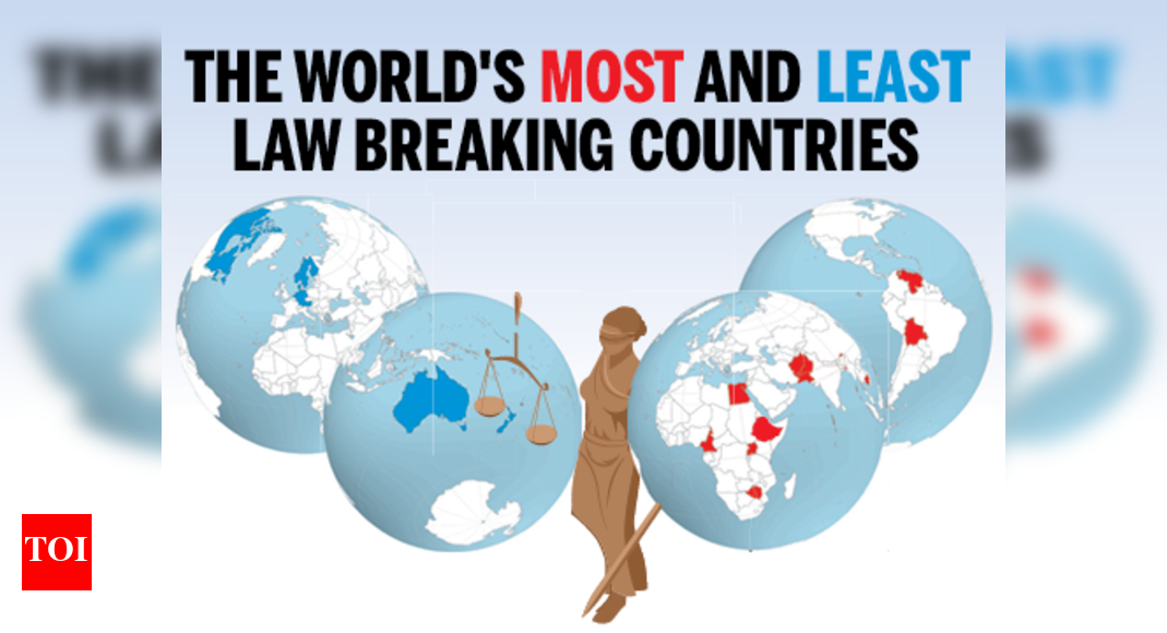 Infographic: Where people are most likely to break the law - Times of India