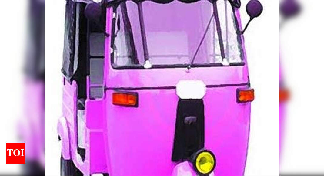 Pink Auto: Only 10 pink autos could hit the city roads | Patna News ...