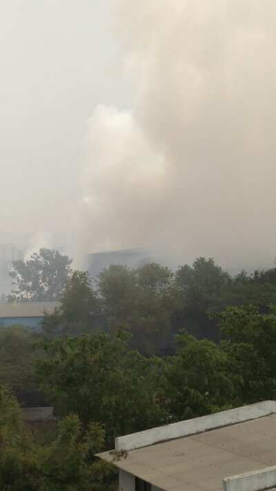 Garbage being burnt at Ramtekdi garbage dump - Times of India