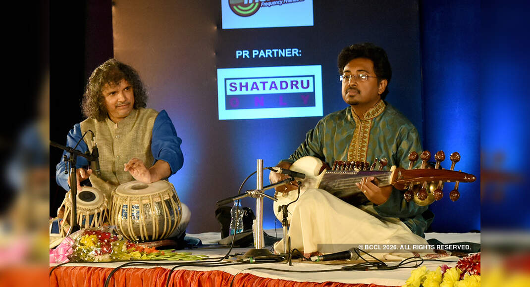 Pt Ramdas Palsule and Abhishek Lahiri perform during the Girija Devi ...