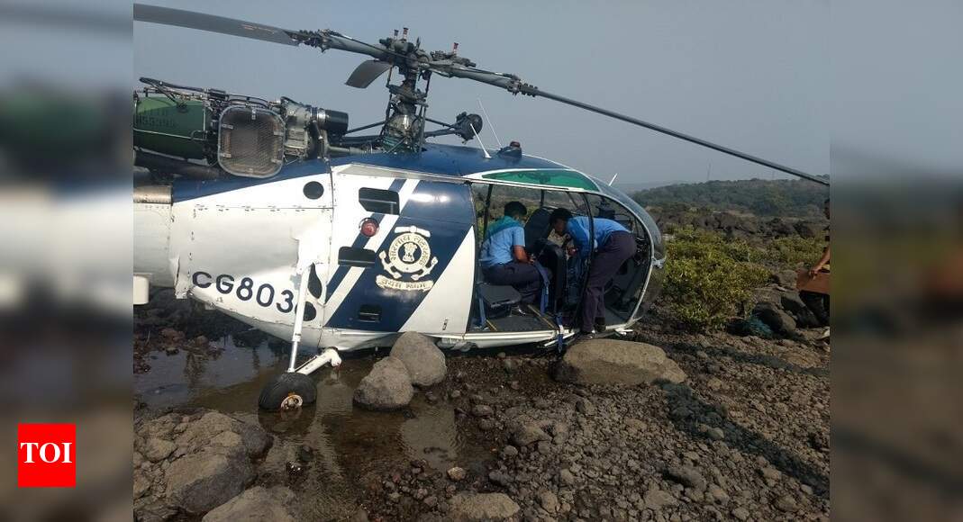 Coast Guard Helicopter Crash: Maharashtra: Coast Guard chopper makes ...