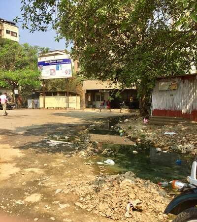 Open Drainage inside Nancy Bus Stop - Times of India
