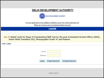 DDA Admit Card 2018: DDA Stage-II Examination Admit Card released ...