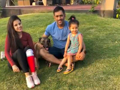 MS Dhoni posts video on Instagram as he spends quality time with family ...