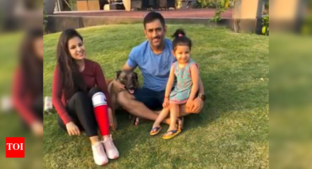 MS Dhoni posts video on Instagram as he spends quality time with family ...
