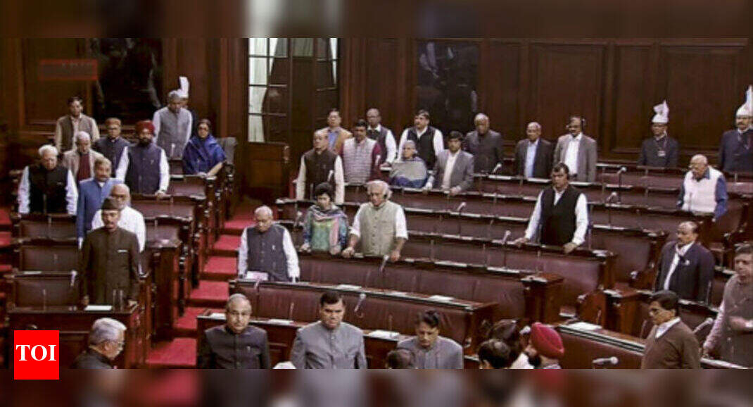 Chandrababu Naidu Rajya Sabha Adjourned As Opposition Continues