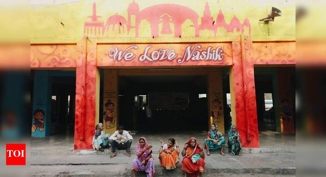 The walls of Central Bus Stand in Nashik go colourful | Events Movie ...