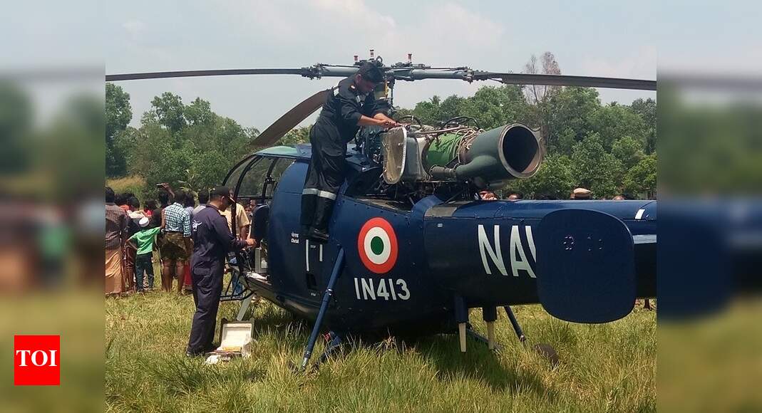 Navy Helicopter Emergency Landing: 'Emergency landing' of Navy chopper leaves villagers in a ...