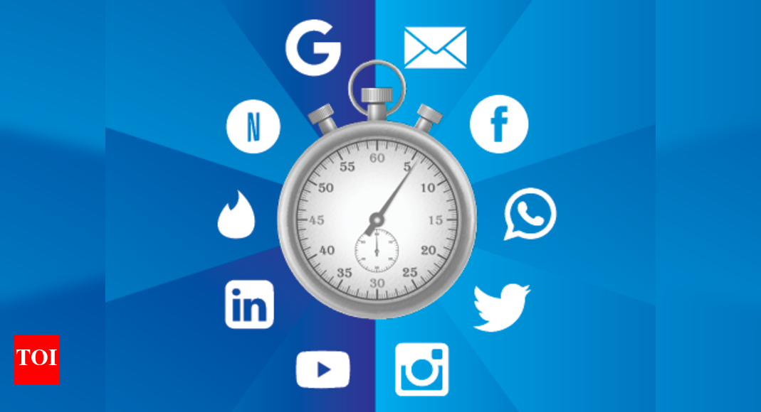 Infographic: What happens in an internet minute - Times of India