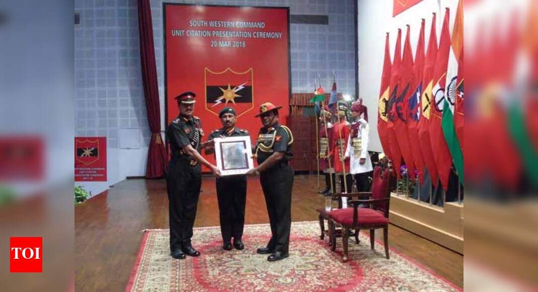 GOC-in-C SOUTH WESTERN COMMAND AWARDS UNIT CITATIONS | Jaipur News ...