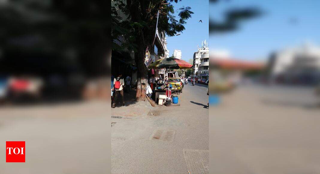 Encroachment on Main Road - Times of India