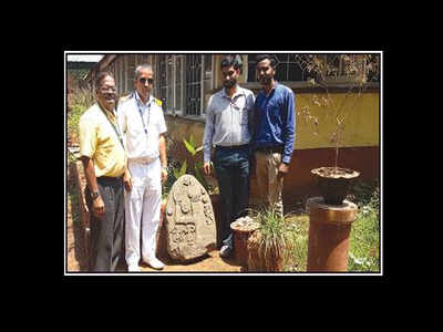 Rare 17th century sati stone found at MPT | Goa News - Times of India