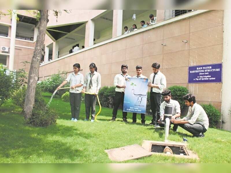 save water: Colleges do their bit to save water - Times of India