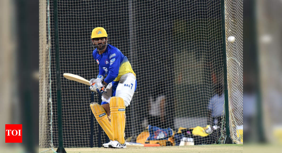 VIDEO: Chennai Super Kings captain MS Dhoni hits the nets ahead of IPL ...
