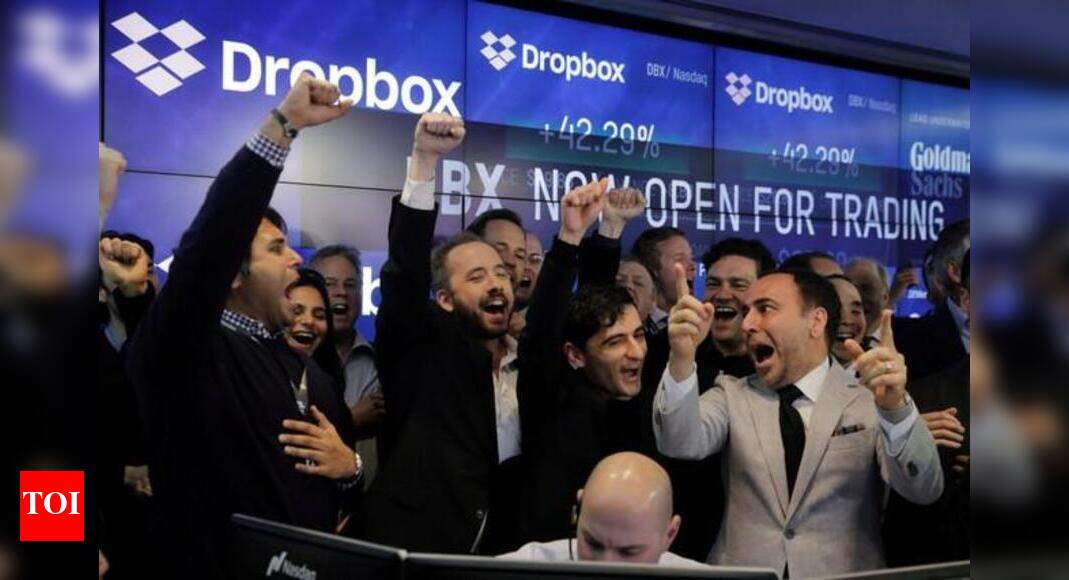Dropbox heads for trading debut after upsized IPO pricing - Times of India