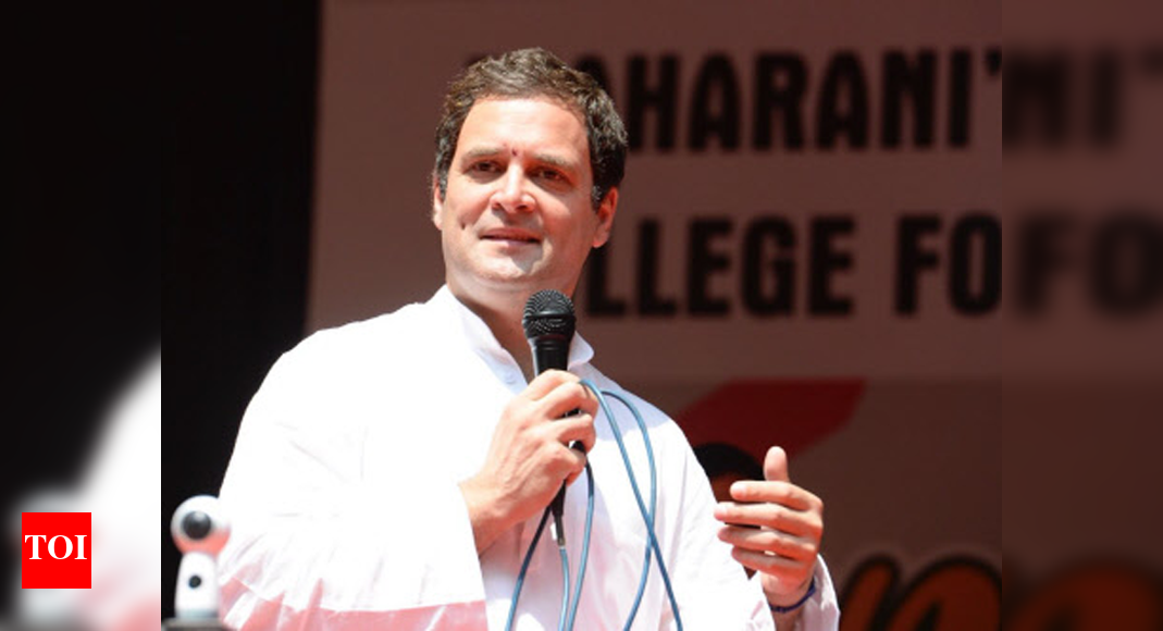 Rahul Gandhi: BJP 'attacking' the Constitution, says Rahul Gandhi | India News - Times of India