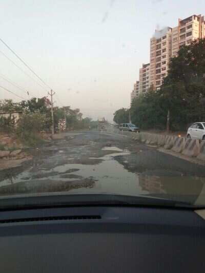 road battered Hitech MMTS UNDERBRIDGE - Times of India