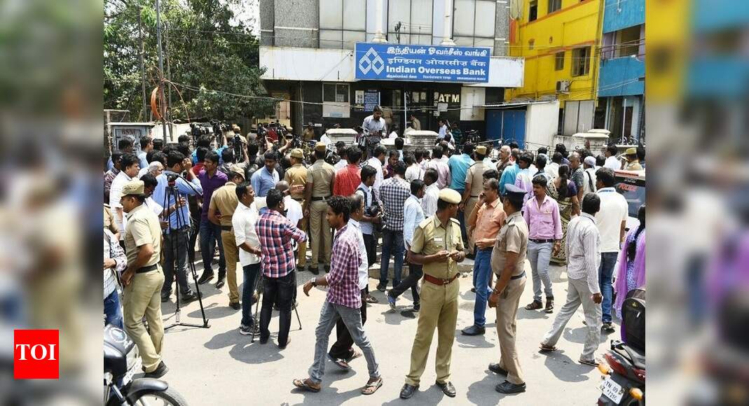 Chennai IOB Robbery: Burglars strike at Indian Overseas Bank branch in ...