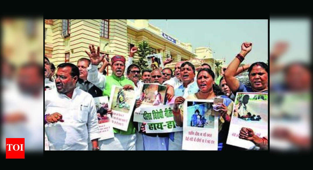 Dilution Of Sc St Act Dalit Mlas Up In Arms Patna News Times Of India