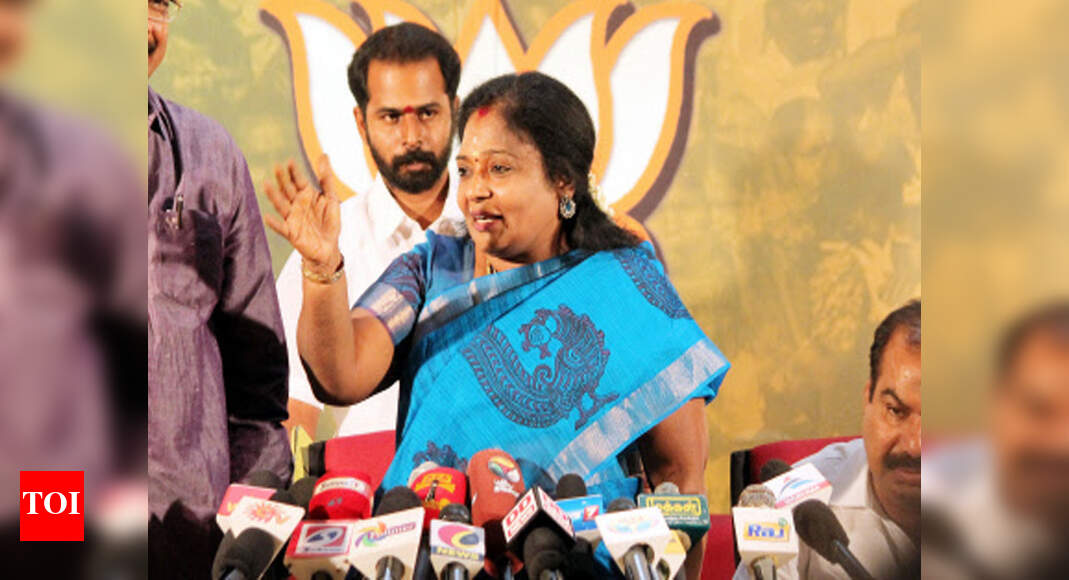 BJP State Chief Tamilisai Sounderajajan: BJP leader's remark draws flak, many say Coimbatore ...