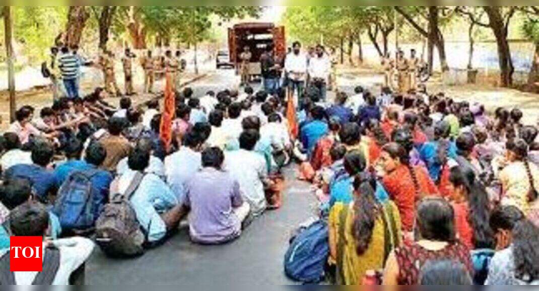 Campuses shut to protest private universities bill | Hyderabad News ...