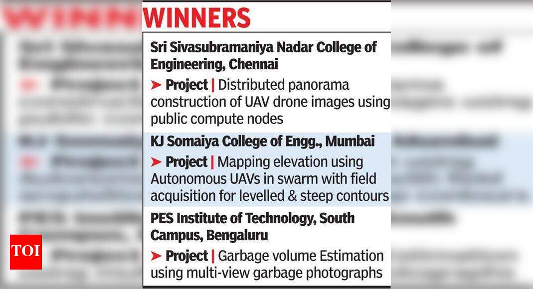 Six winners emerge from Smart India hackathon | Ahmedabad News - Times ...