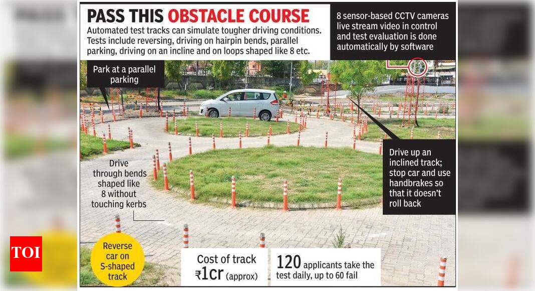 At city’s first automated track, 50% of South Delhi applicants fail ...