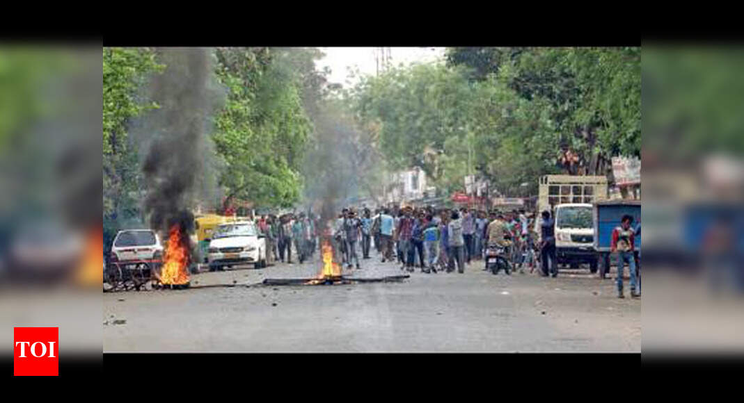 Dalit protests: 9 FIRs lodged, 40 held | Ahmedabad News - Times of India