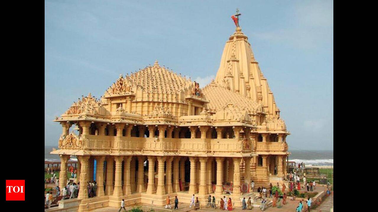Somnath Temple: Gold-plated spire: Somnath temple trust invites ...
