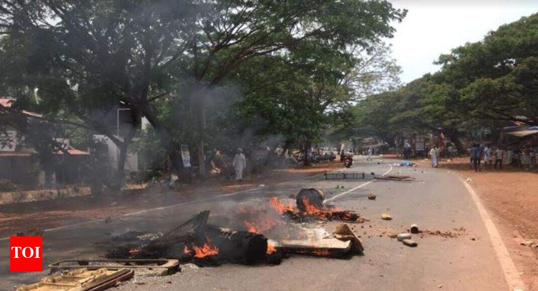 Protest against NH-66 widening survey turns violent in Malappuram ...