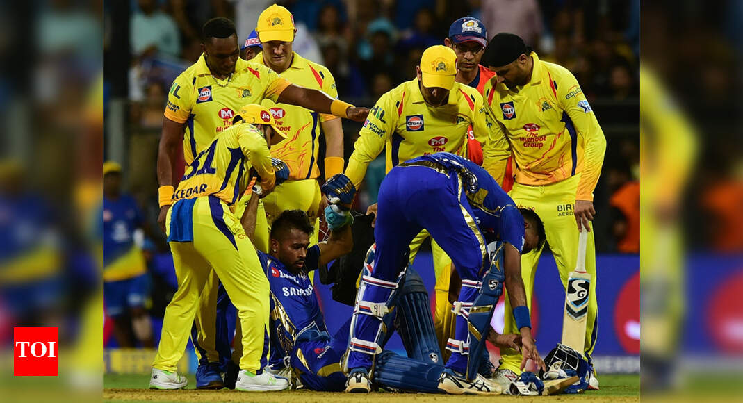 IPL 2018: Hardik Pandya carried off field after sustaining ankle injury | Cricket News - Times ...
