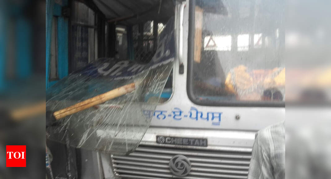 PRTC: PRTC bus rams into roadside shop in Moga, two killed | Chandigarh ...