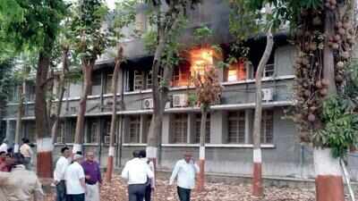 MSU in flames twice in two months | Vadodara News - Times of India