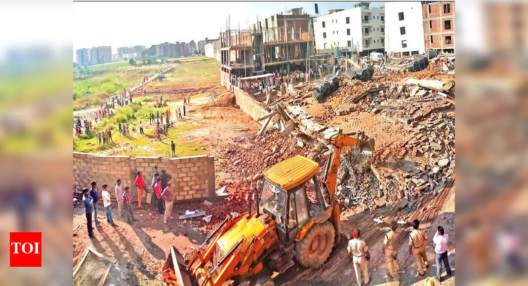 Under construction three- storey building collapses, no casualty ... Under construction three- storey building collapses, no casualty ...