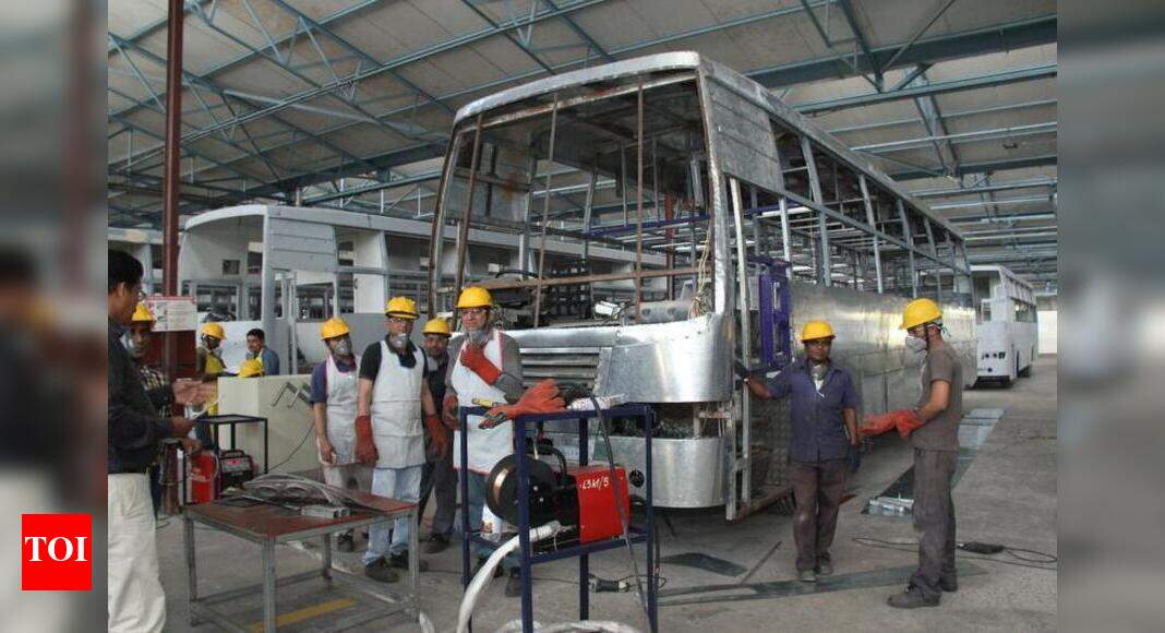 GSRTC: GSRTC gets in-house body-building unit | Ahmedabad News - Times ...