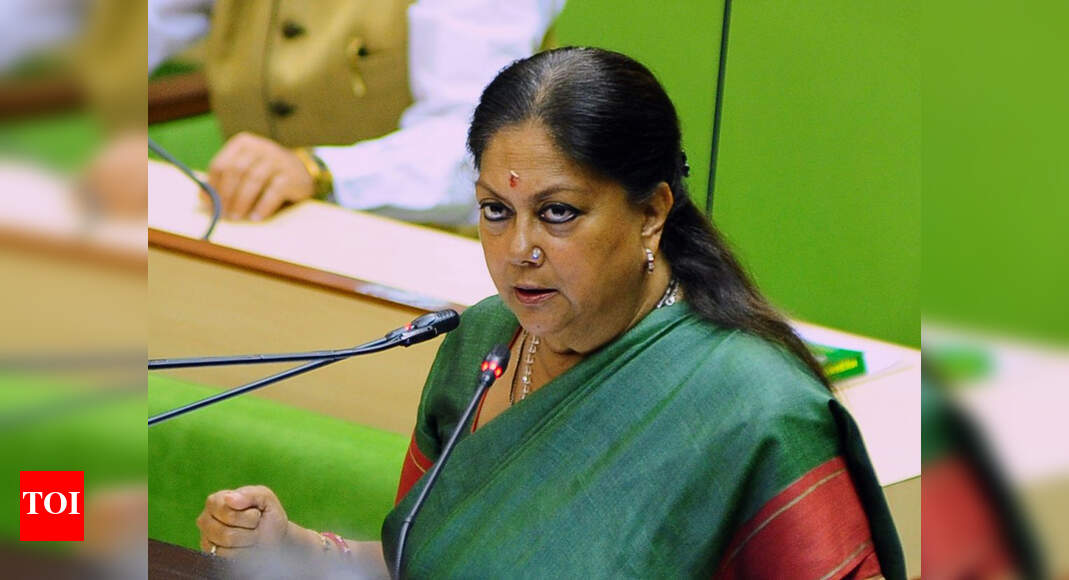 CM Vasundhara Raje opens Yuvanet programme | Jaipur News - Times of India