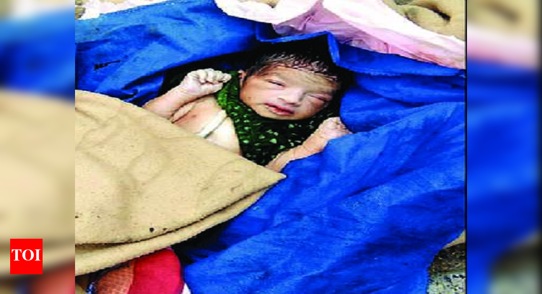 Newborn packed in bag, dumped in a drain rescued | Indore News - Times ...