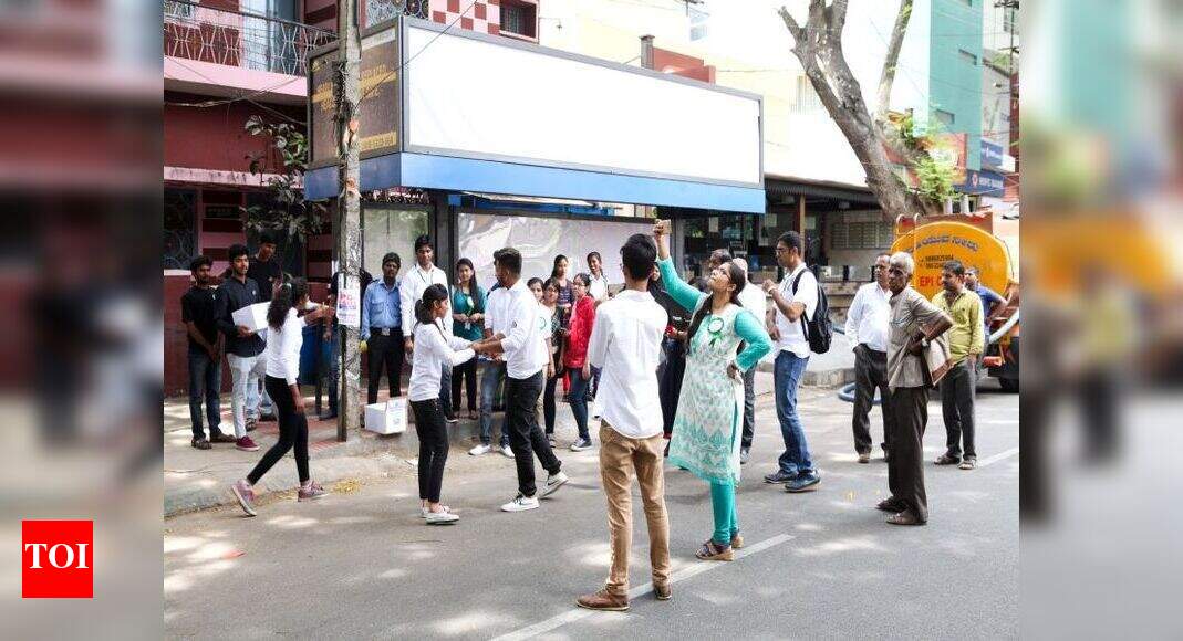 Students raise awareness through street plays - Times of India