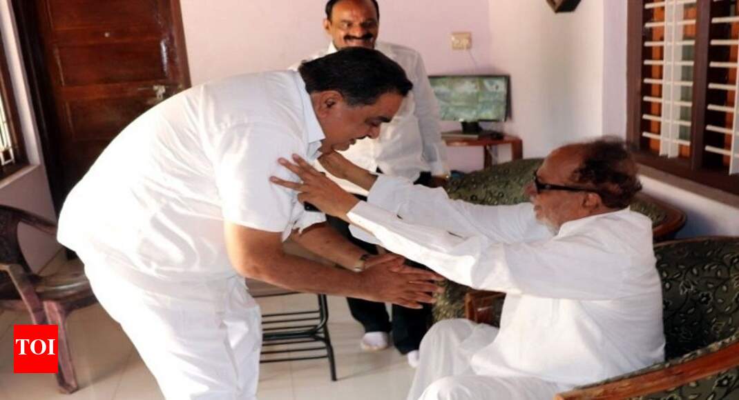 Ramanath Rai: Karnataka polls: Ramanath Rai meets Cong veteran ...