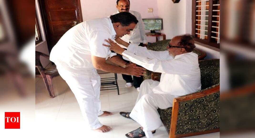 Ramanath Rai: Karnataka polls: Ramanath Rai meets Cong veteran ...